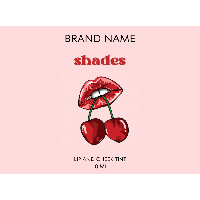 Personalized lip tint labels sticker | Shopee Philippines