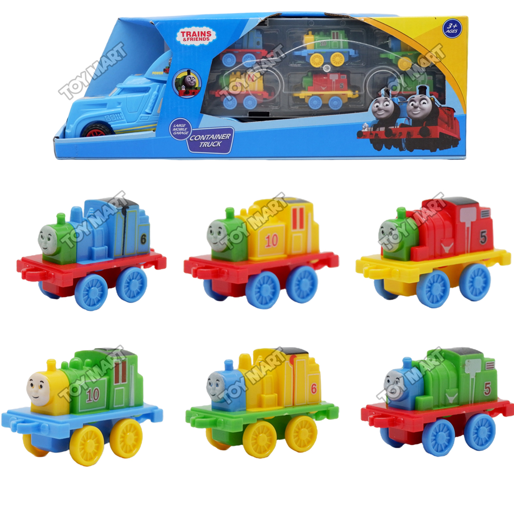 Thomas Friction Powered Choo Choo Friends Train Set - 6 Trains and ...