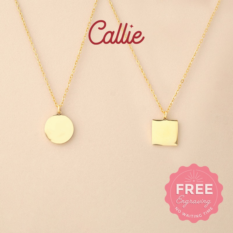 Callie Stainless Steel Basic Necklace FREE Engraving Shop Callie | Shopee Philippines