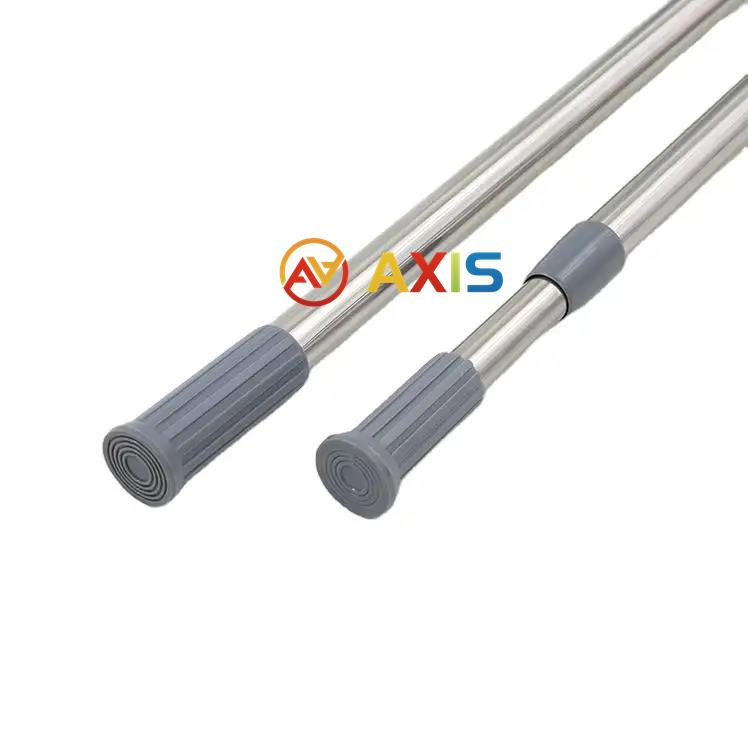 140-260cm Adjustable Curtain Rod Without Drilling Metal Spring Loaded ...