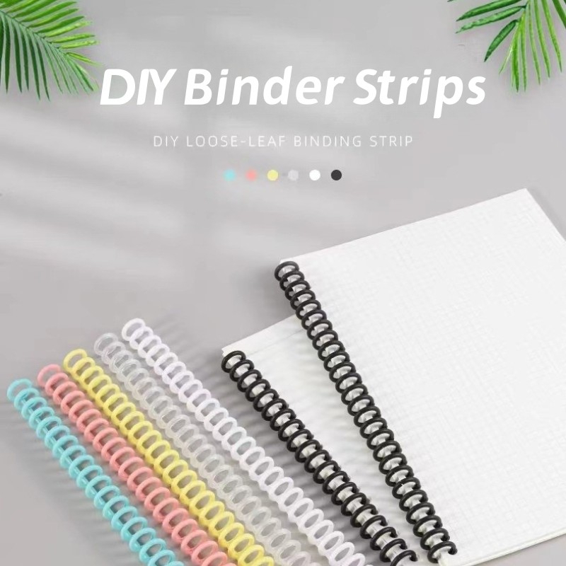 30 Holes Loose-Leaf Plastic Binding Ring DIY Notebook Binding Spiral Rings For A4 A5 B5 Paper ...