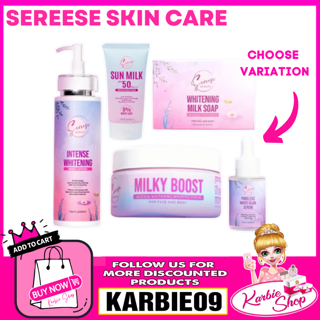 Orig Sereese Beauty Intense Whitening Lotion, Milk Soap, Milk Boost ...