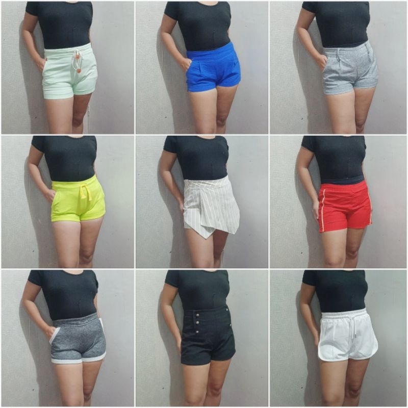(SHORTS ALBUM 1) Cotton Linen Garterized Sexy Shorts with pockets ...