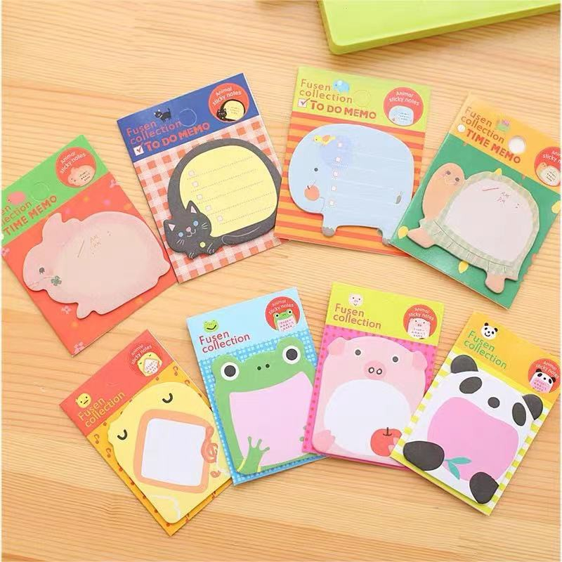 Cute animal sticky notes 20 time record sticky notes student/office ...