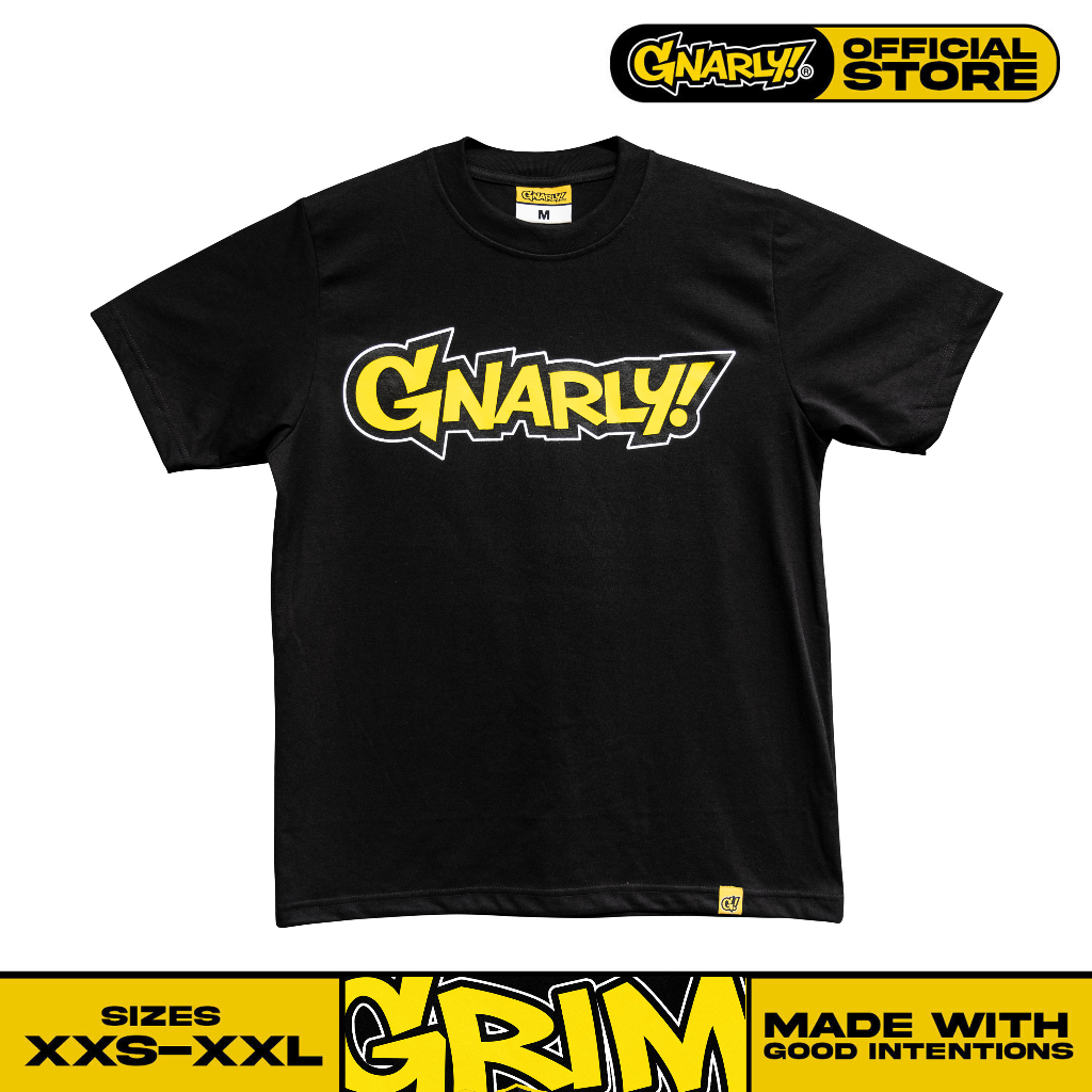 Gnarly! Grim Wordmark Tee | Shopee Philippines