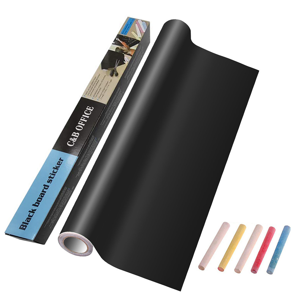 YUTU Chalkboard Black/WHITE Paper 200cm*45cm Self Adhesive PVC ...