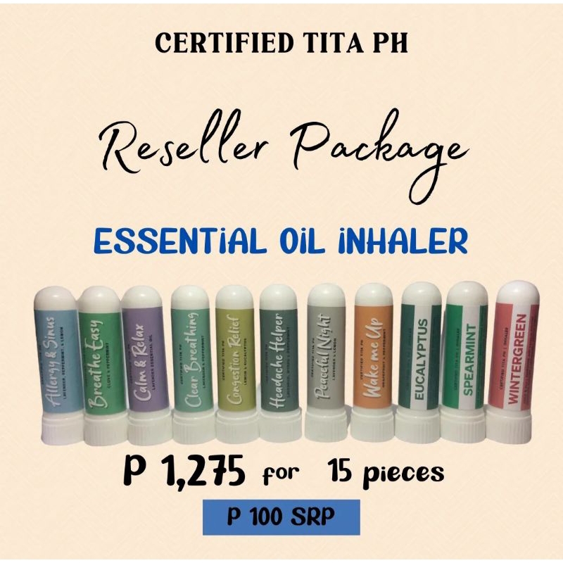 ESSENTIAL OIL INHALER ROLLER BLENDS RESELLER PACKAGE | Shopee Philippines