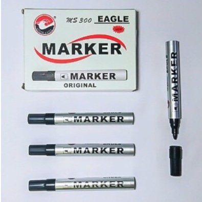 MS300 Permanent Marker Black Pentel Pen Marker School Supplies Bullet ...