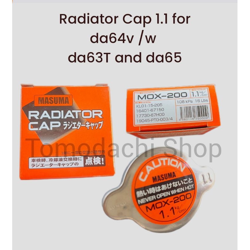 Radiator Cap 1.1 for da64v da64w da63T for minivan | Shopee Philippines