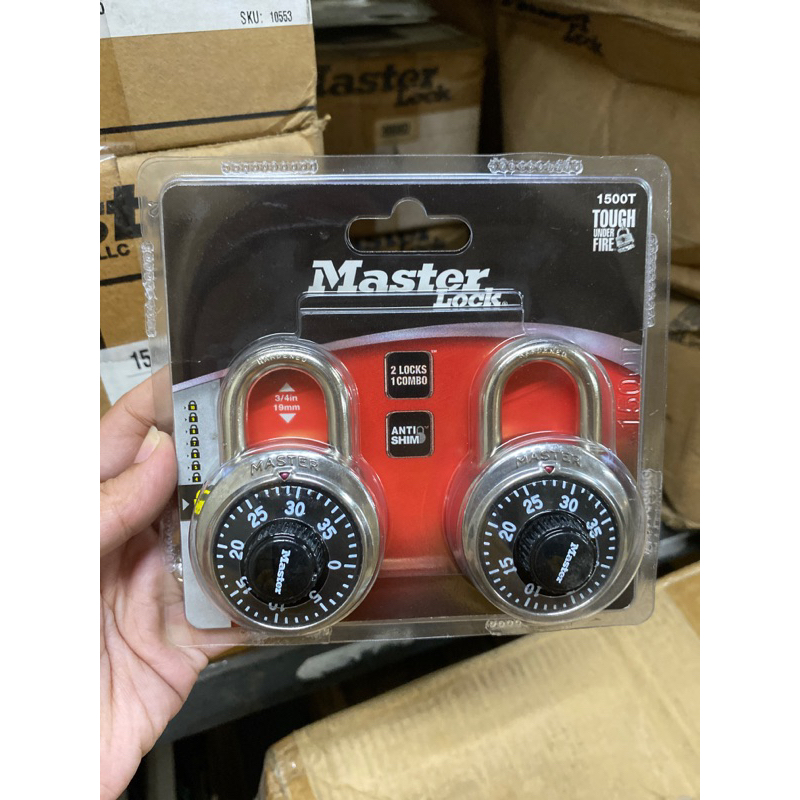 Master Lock Combination Padlock #1500-T (2pcs/set) | Shopee Philippines