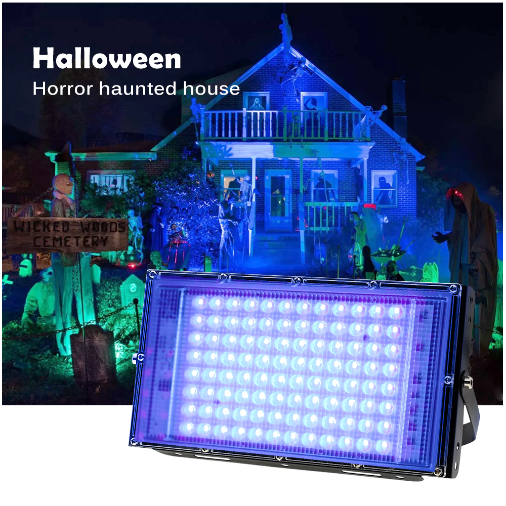 UV Floodlight 395Nm LED Ultraviolet Light 100W 150W Curing Fluorescen ...