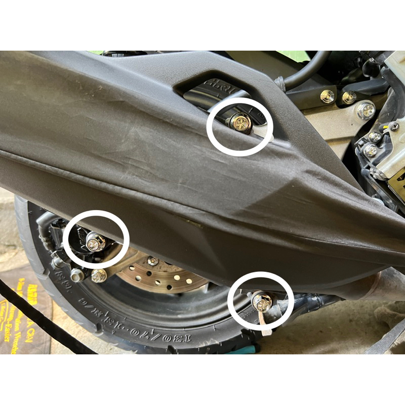 HENG MUFFLER Bolts / Pipe Bolts for PCX 150 & 160 / ADV 150 & 160 (3pcs ...