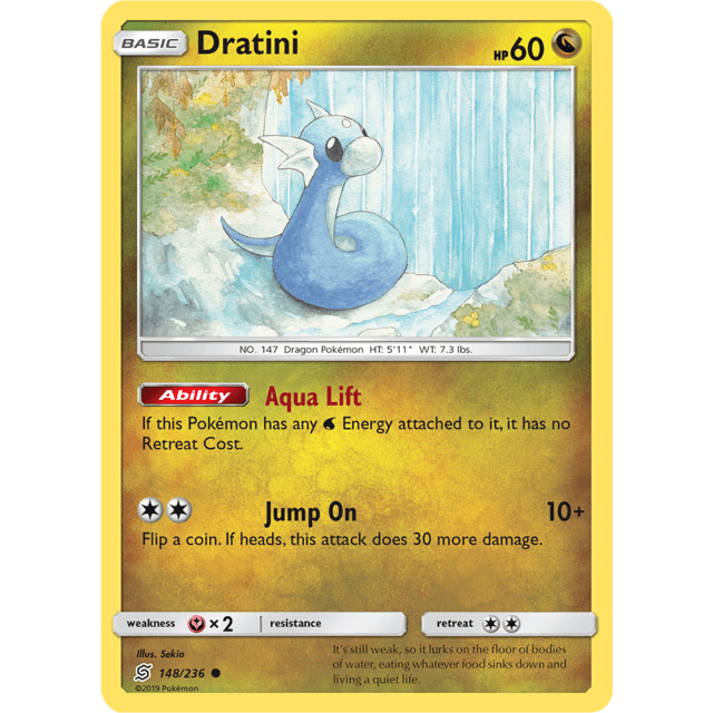 Dratini, Dragonair & Dragonite Pokemon Cards TCG (1st Gen Pokemon ...