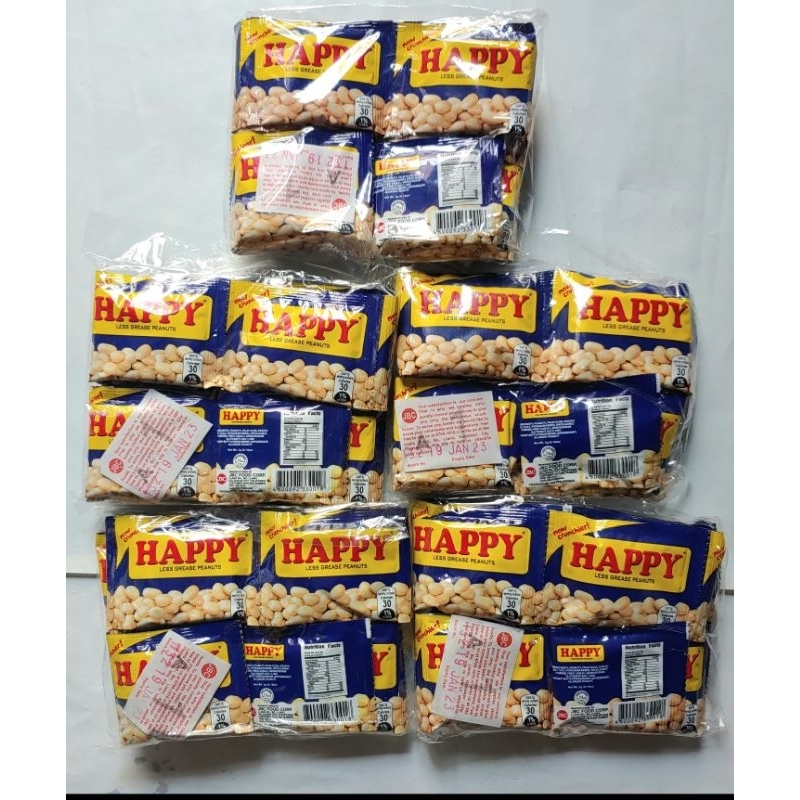 5 Pack Happy Peanut Blue Less Grease Nuts | Shopee Philippines
