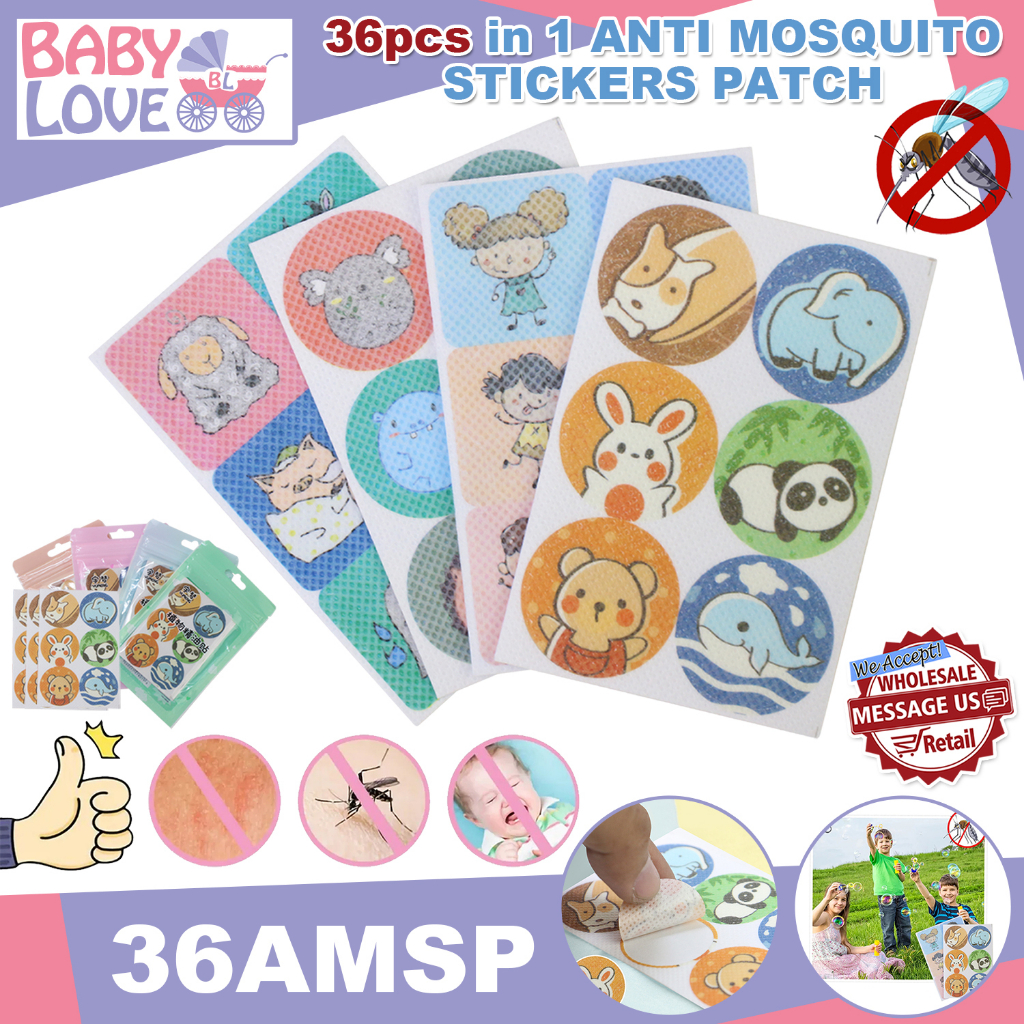 Baby Love 36AMSP 36pcs in 1 Anti Mosquito Sticker Baby Repellent ...
