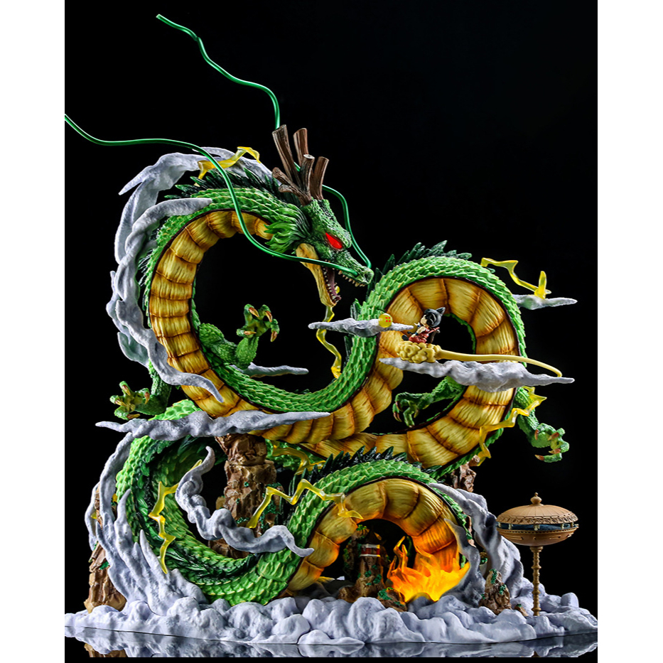 Little akiba Anime dragon ball z shenron and guko figure model toy with ...