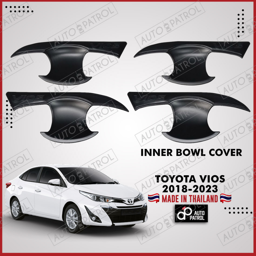 Toyota Vios 2018-2023 Bowl Cover Garnish Matte Black | Shopee Philippines