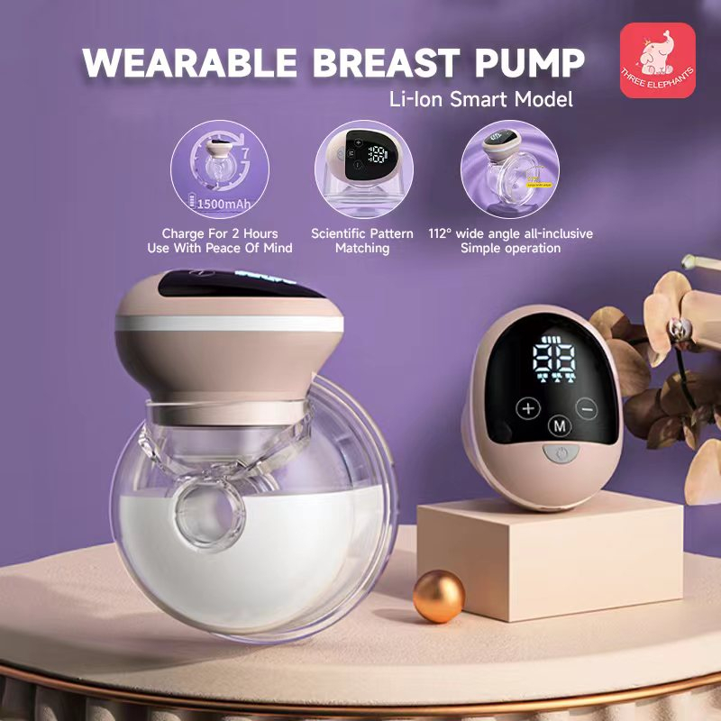 Automatic breast pump wearable silent electric hands-free and painless breast milk milking ...
