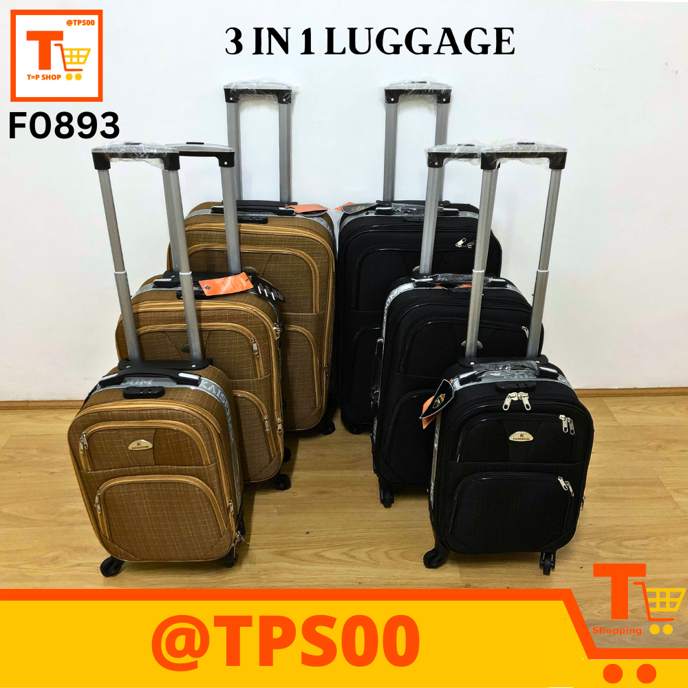 3 IN 1 SUITCASE/ MALETA/ BAGGAGES/ CASE LUGGAGES FOR TRAVEL AND MULTI ...