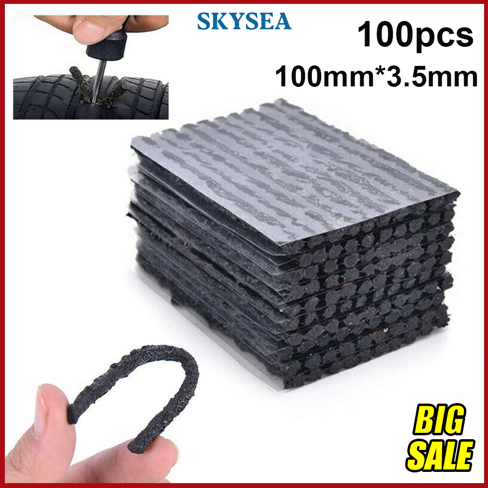 100PCS Car Tubeless Seal Strip Tyre Tubeless Seal Strip Plug Tire ...
