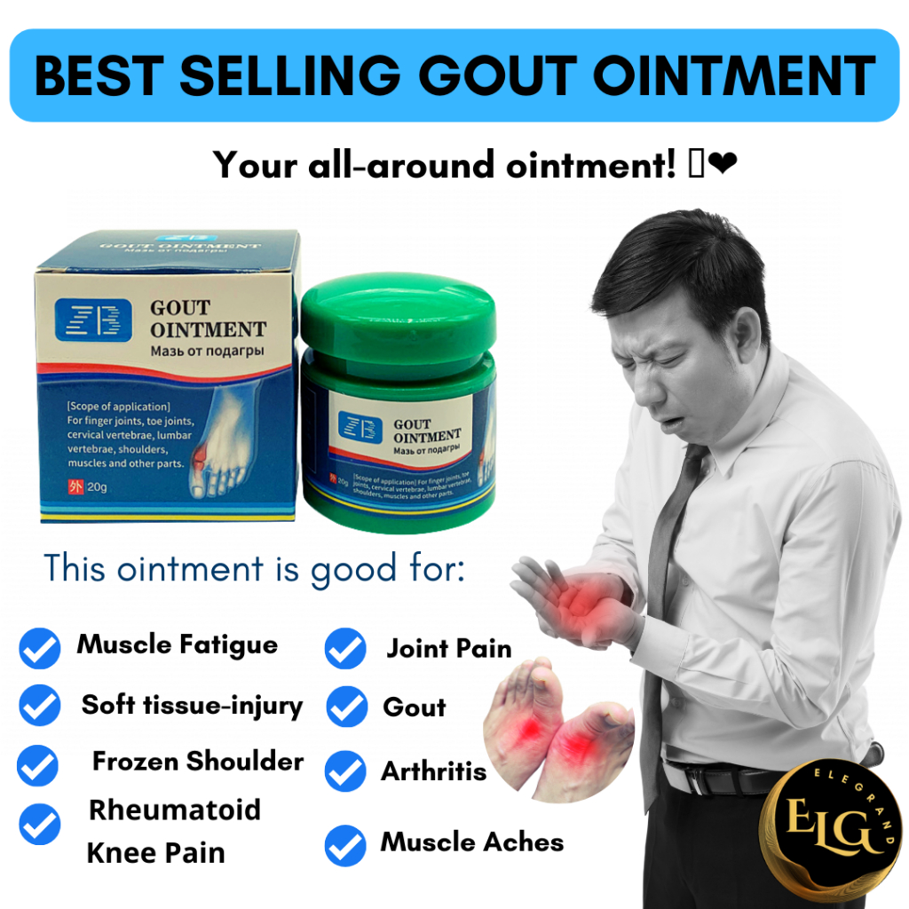 Elegrand Gout Ointment Cream Cause Joint Knee Pain Toe Finger Bone Spur ...