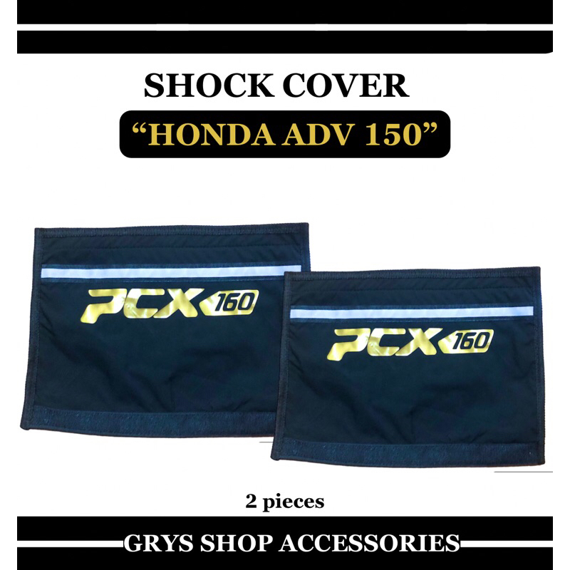 (PAIR) HONDA PCX 160 GOLD SHOCK COVER, 3 LAYERED FOAM PADDING, WASHABLE ...