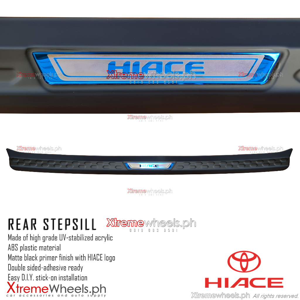 Hiace GL / Super Grandia 2019-2025 Matte Black Rear Bumper Protector ...