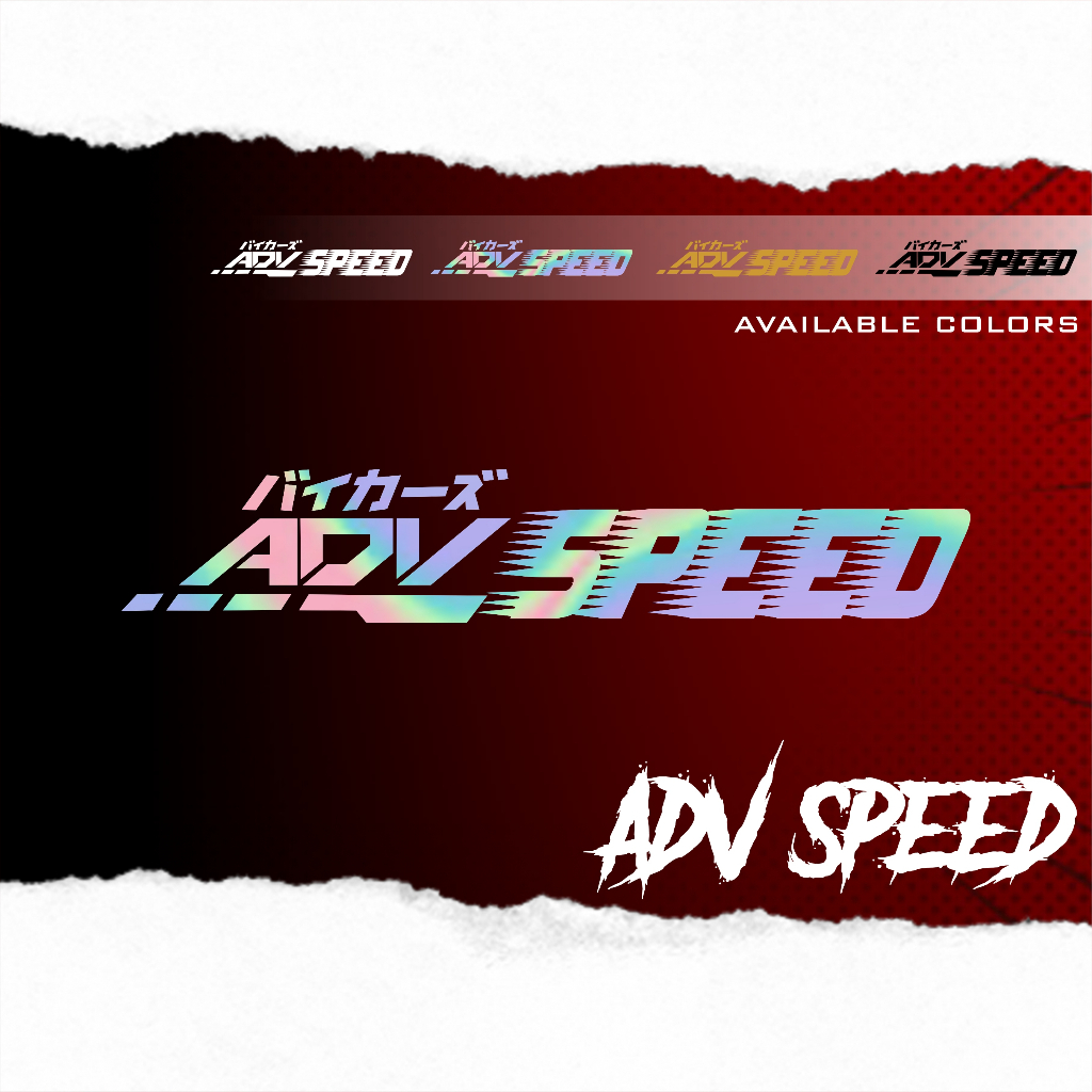 ADV SPEED decal cutout sticker for car/motorcycle and helmet | Shopee ...