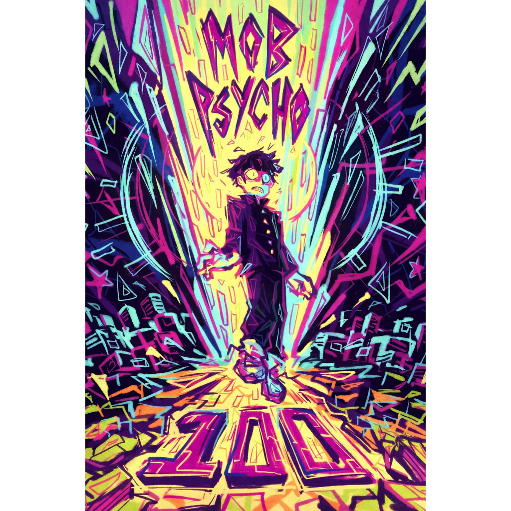 Mob Psycho Anime Official Poster / A4 Posters / PAPERRICA | Shopee ...