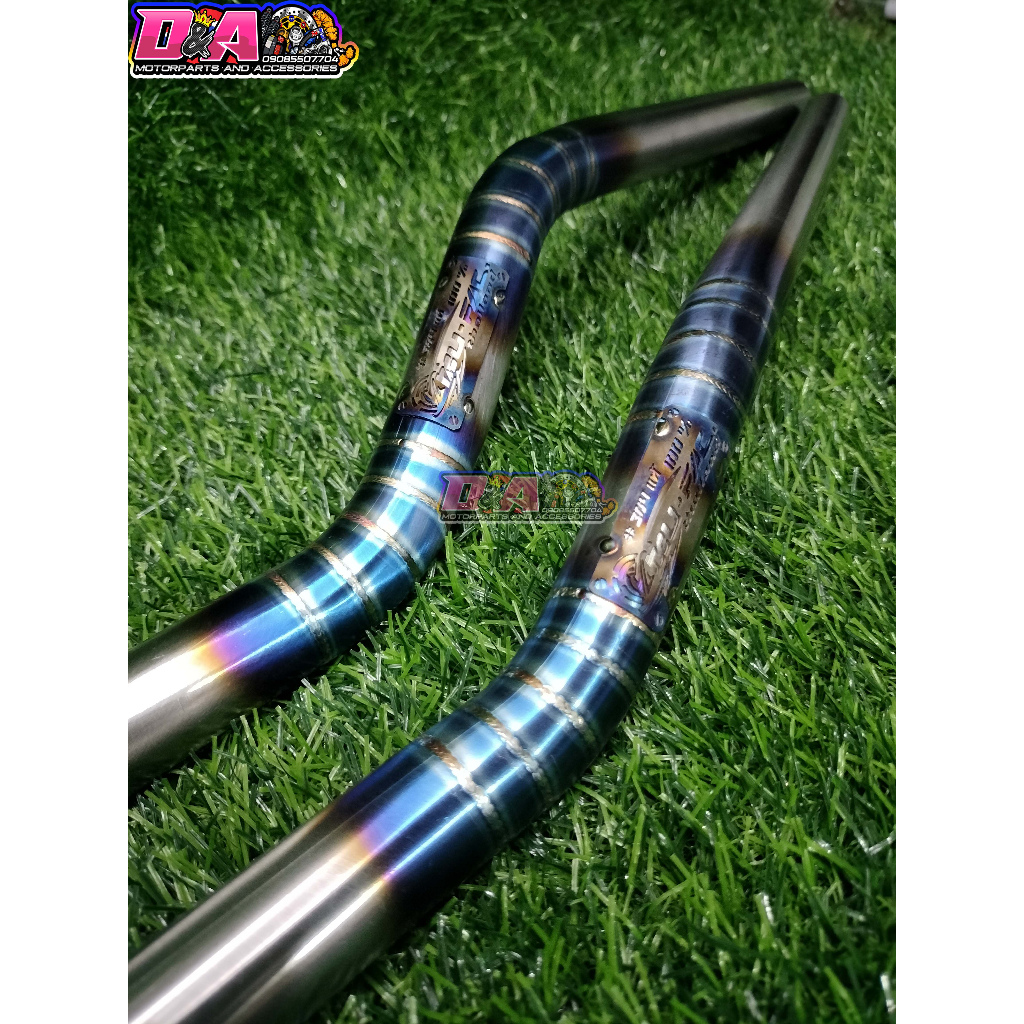 MU-FAC HANDLE BAR TITANIUM W/ EMBLEM NMAX V1 / NMAX V2 / PCX 150 / PCX ...
