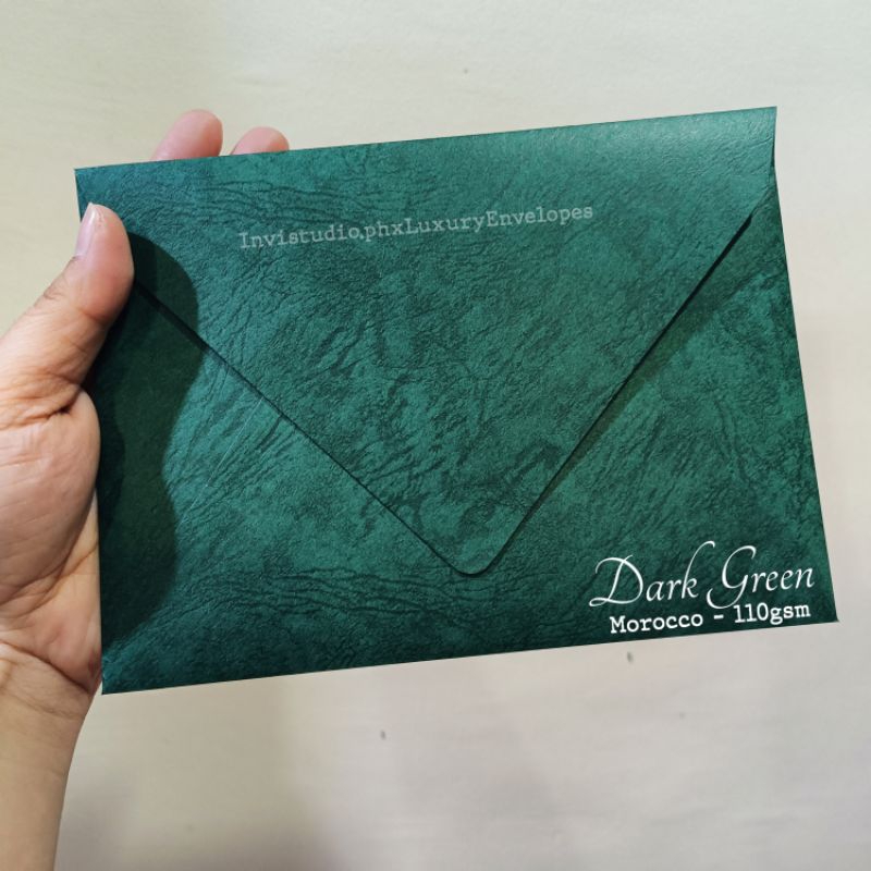 Dark Green 5R/4R (10/15pcs) Invitation Envelope | Shopee Philippines