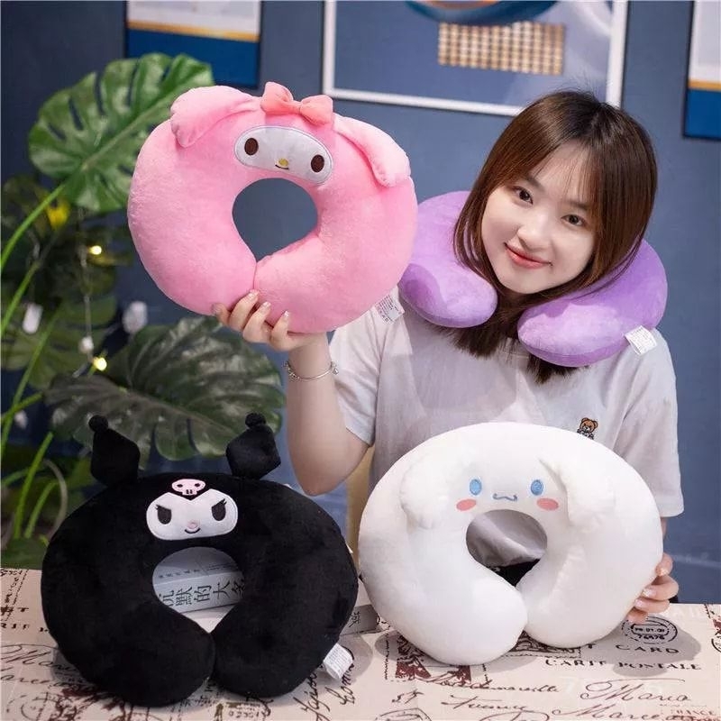 Sanrio Character Neck Pillow U-Shape Kuromi Hello Kitty Cinnamoroll My ...