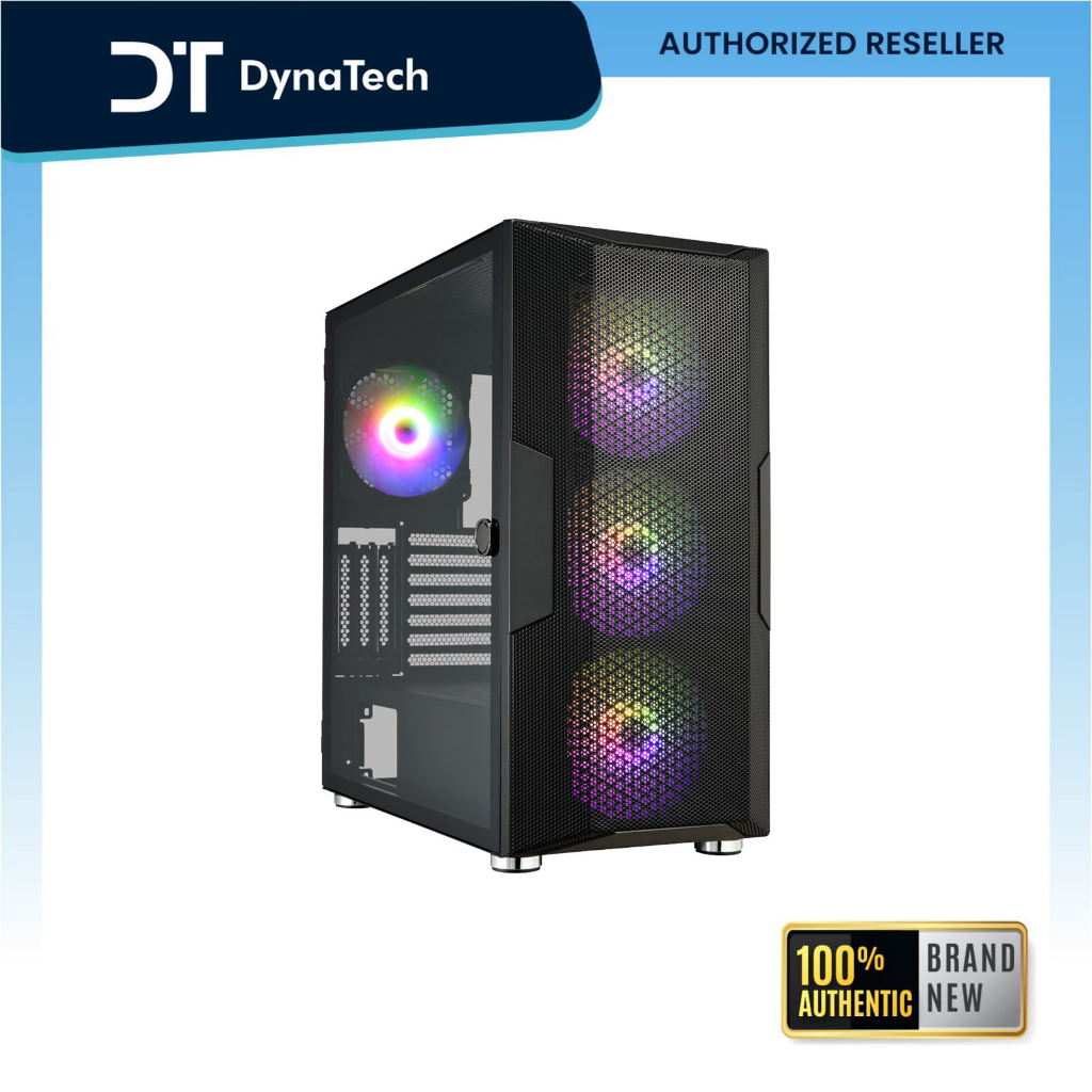 FSP CUT592 Black EATX TG Full Tower Case 3x140mm ARGB + 1x140mm ...