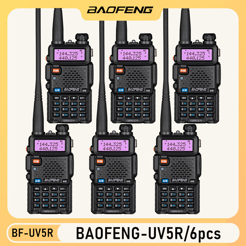 Baofeng UV-5R 5W VHF/UHF Dual Band Two-Way Radio walkie talkie set BF-uv5r | Shopee Philippines