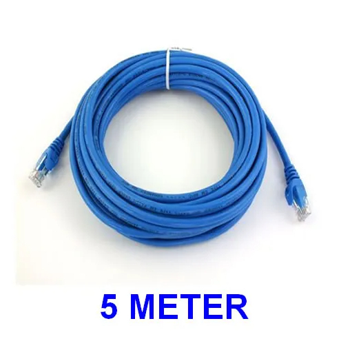 5M CAT5 RJ45 Ethernet cable Lan cable Internet network cable outdoor available blue | Shopee ...