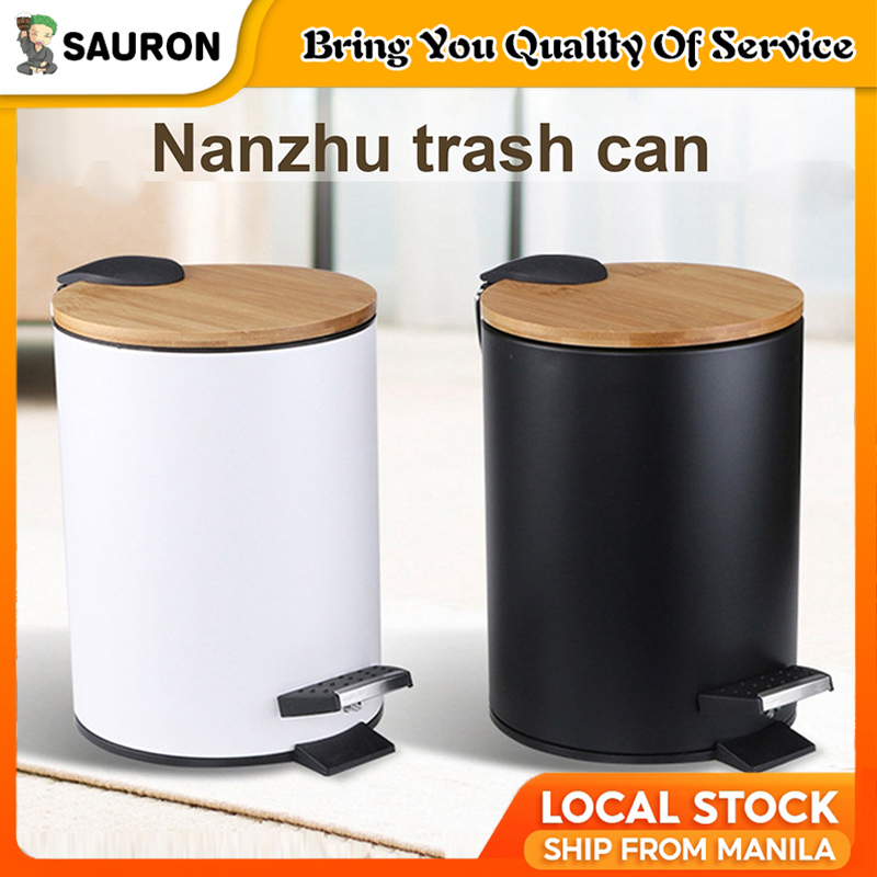 5L Trash Can Large Capacity Detachable Foot-operated Type Waste Garbage ...