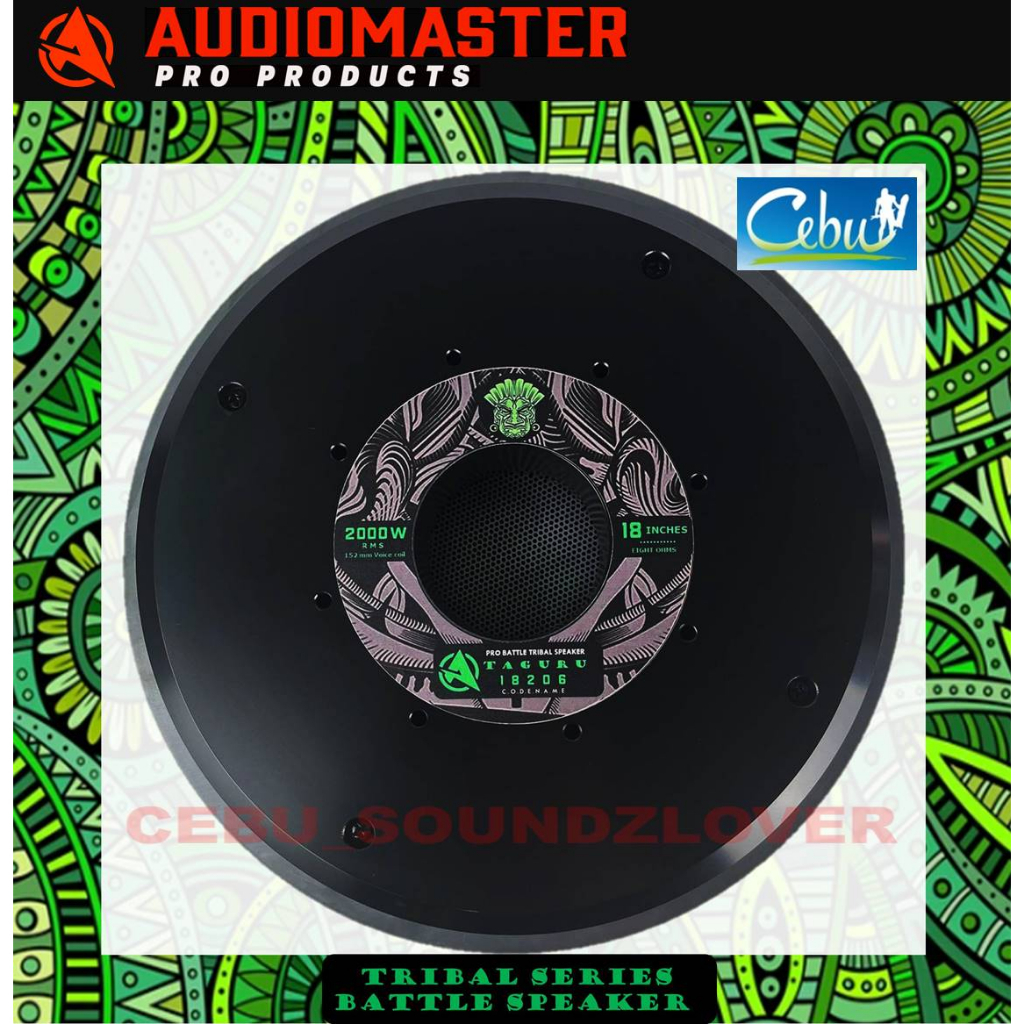 Audiomaster Pro Battle Speaker Tribal Series Taguru 18206 / T18206 ...