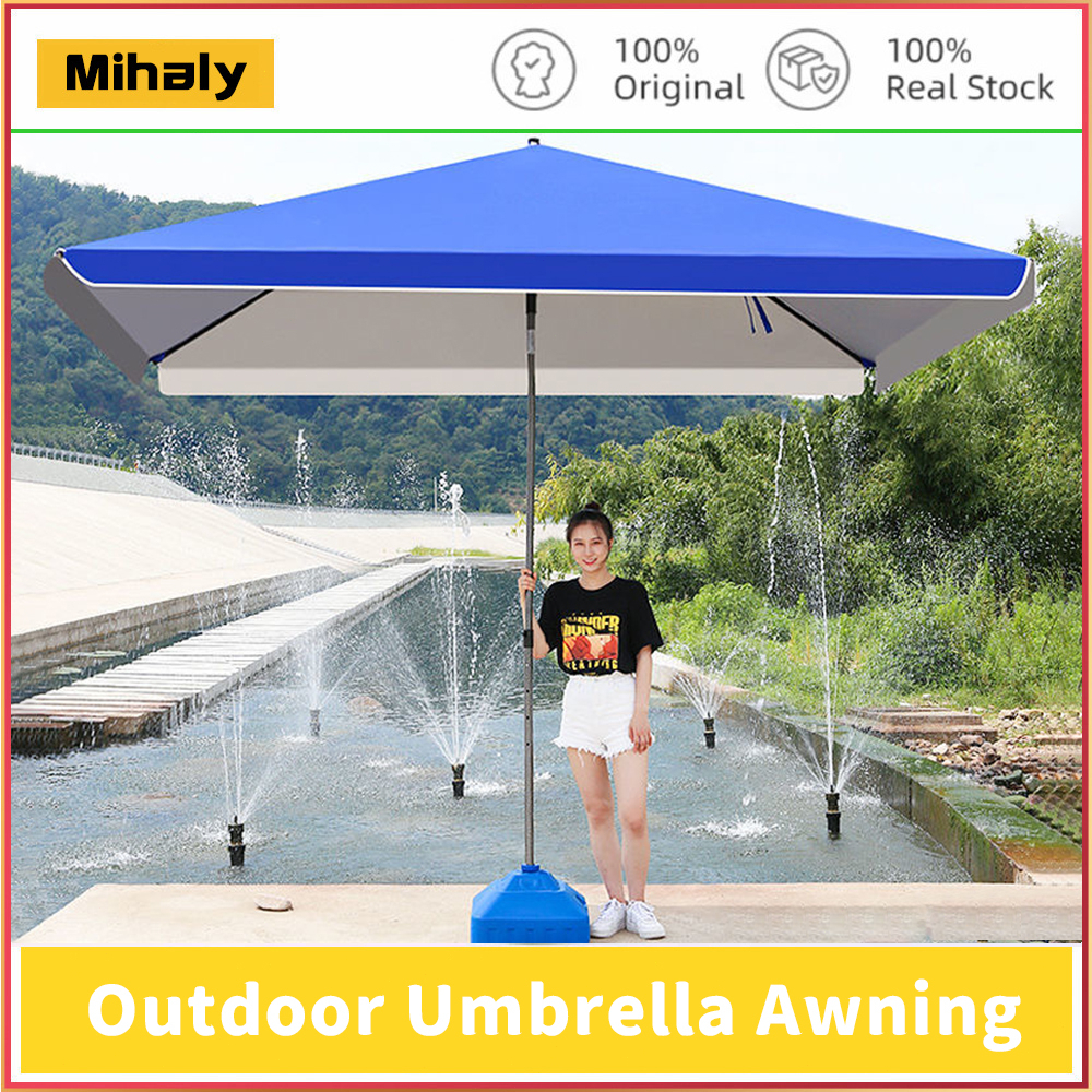 Rooftop UV protection sunshade Square retractable Big umbrella outdoor ...