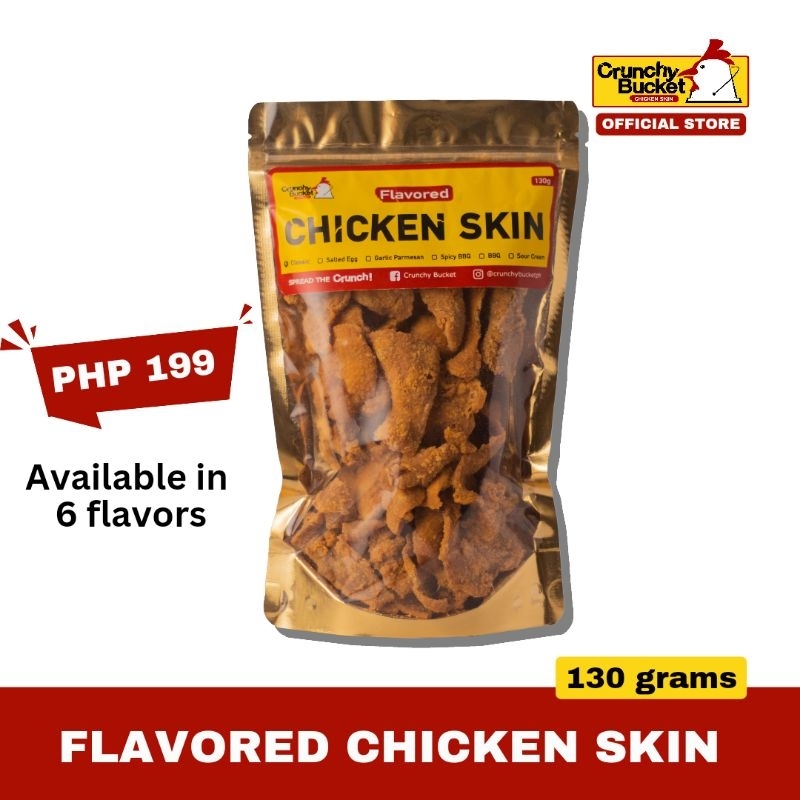 Flavored Chicken Skin - Crunchy Bucket (130g) | Shopee Philippines
