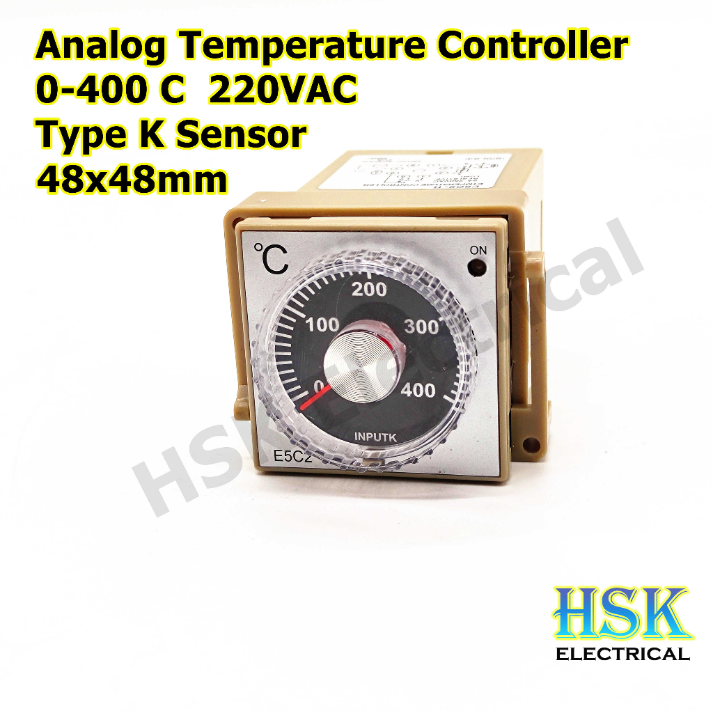 E5C2 Analog Temperature Controller 0-400 C 220VAC Type K | Shopee Philippines