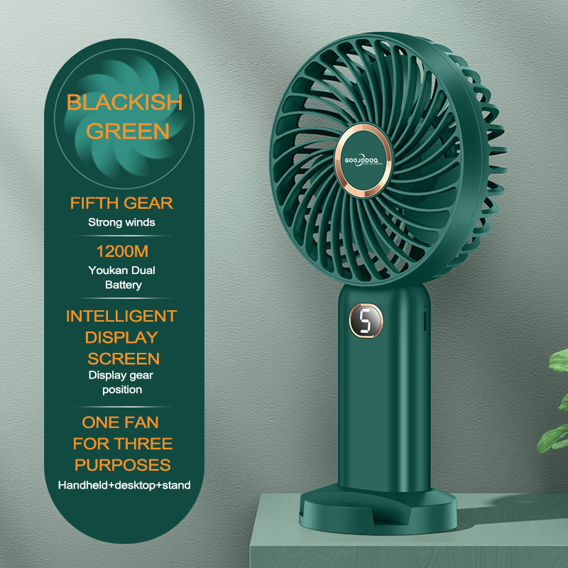 GOOJODOQ Portable Mini Fan Rechargeable for School Kids Electric Small ...