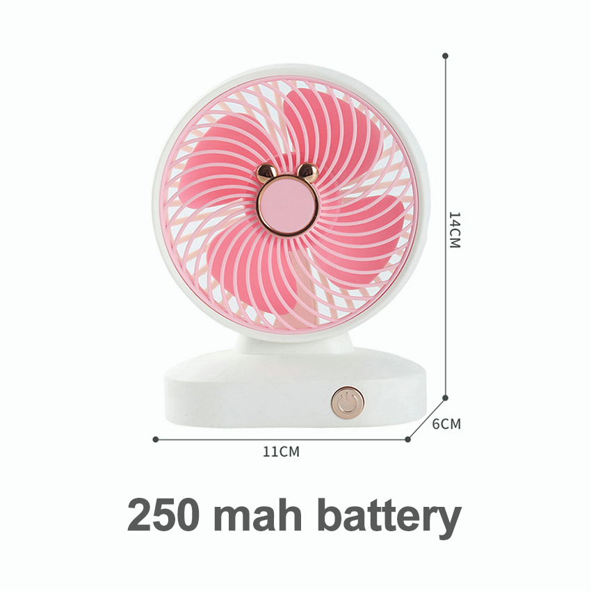 GOOJODOQ Portable Mini Fan Rechargeable for School Kids Electric Small ...