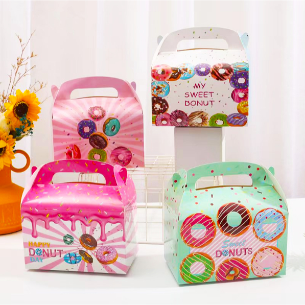 1pc Donut Candy Box Gift Sweet Lift Goodie Treat giveaways Boxes ...