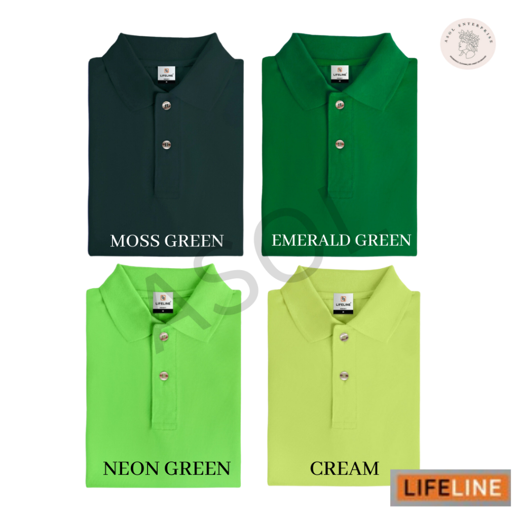 Lifeline Men's Poloshirt | Honeycomb | Moss Green, Emerald Green, Neon ...