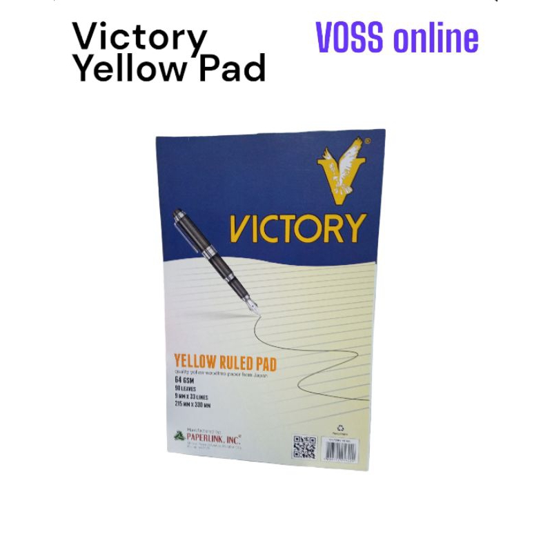 [1PAD] VICTORY Yellow Pad, 90 Leaves | Shopee Philippines