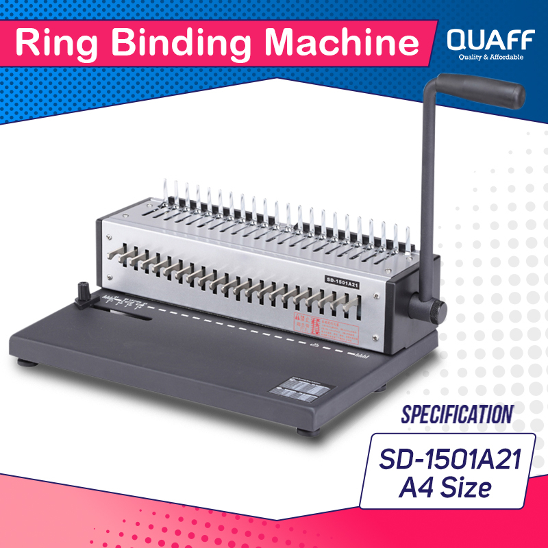 SD-1501A21 Binding Knife QUAFF Ring Binding Machine A4 Size | Shopee ...