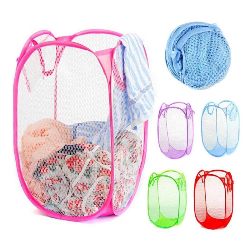 Hamper receiving basket mesh laundry washing net | Shopee Philippines