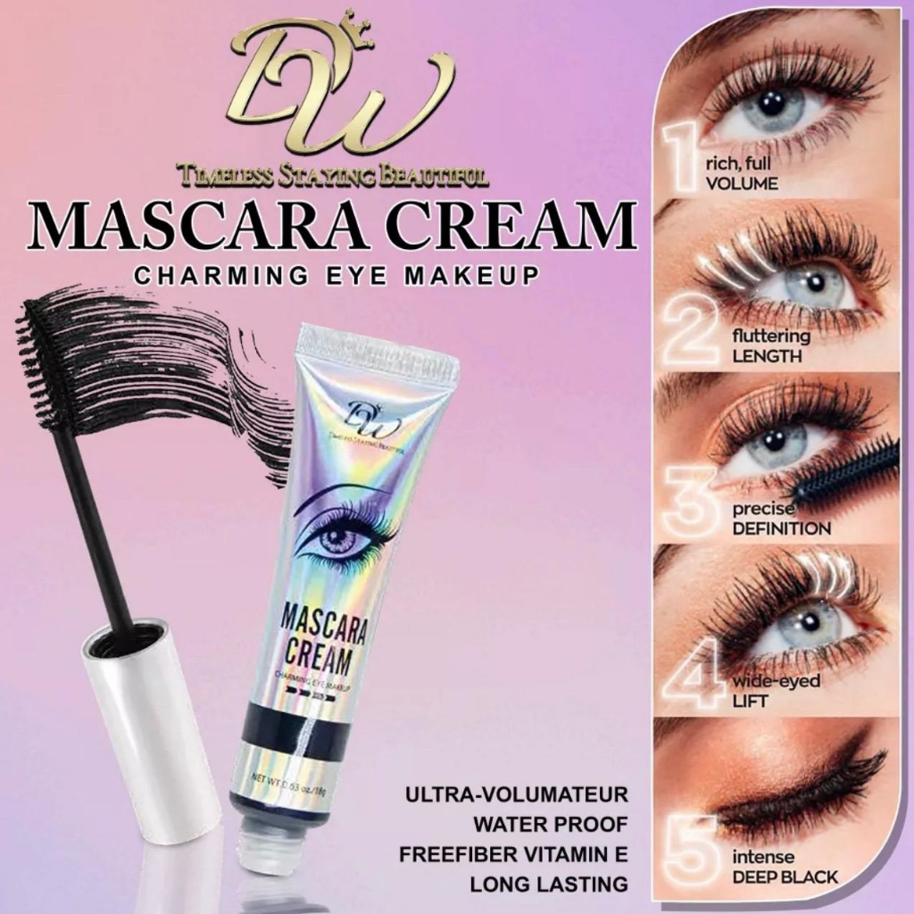 DW New Super Mascara Cream Waterproof Long Lasting 12ml | Shopee ...