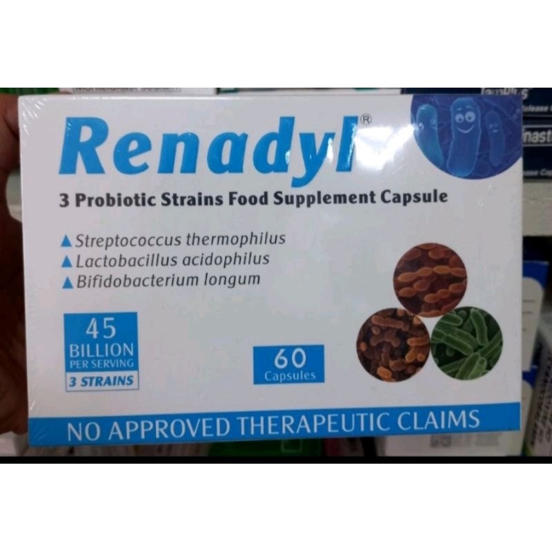 RENADYL PROBIOTIC Sold by 10's capsules (100% ORIGINAL) | Shopee ...
