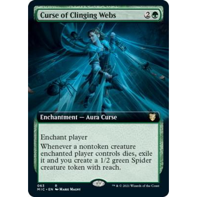 Curse of Clinging Webs Rare Innistrad Midnight Hunt Magic the Gathering ...